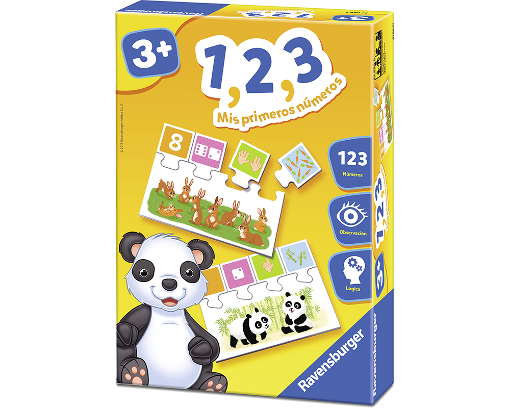 JUEGO DE MESA RAVENSBURGER: 1,2,3 MIS PRIMEROS NÚMEROS – Mundo Didáctico