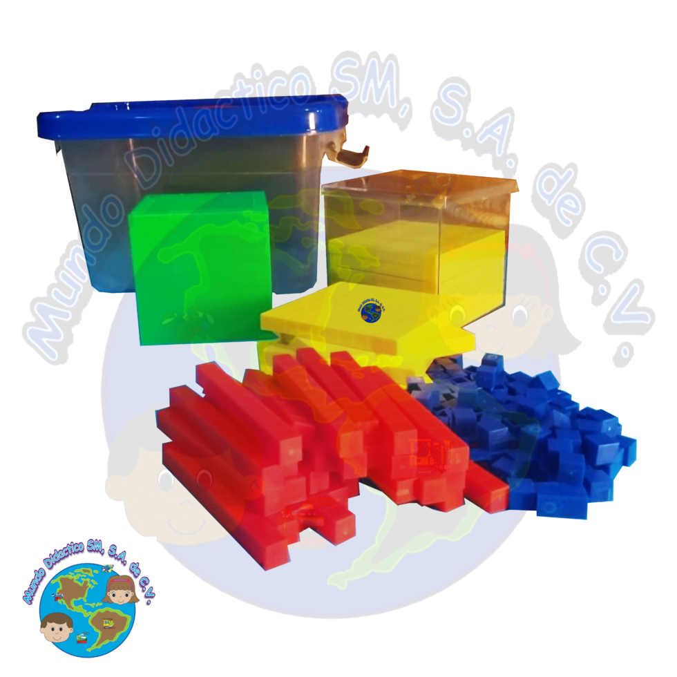 Cubo Base 10 de Colores (Multibase Cubo 10) – Mundo Didáctico